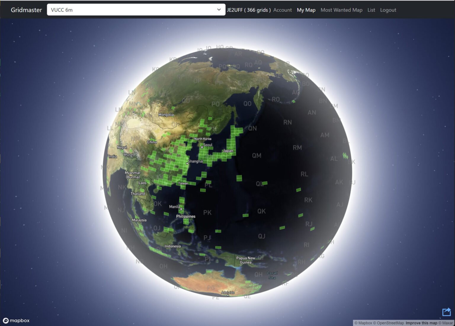 [DIARY] GridMaster MapはVUCCが可視化できてすばらしい｜きょうも無線日和