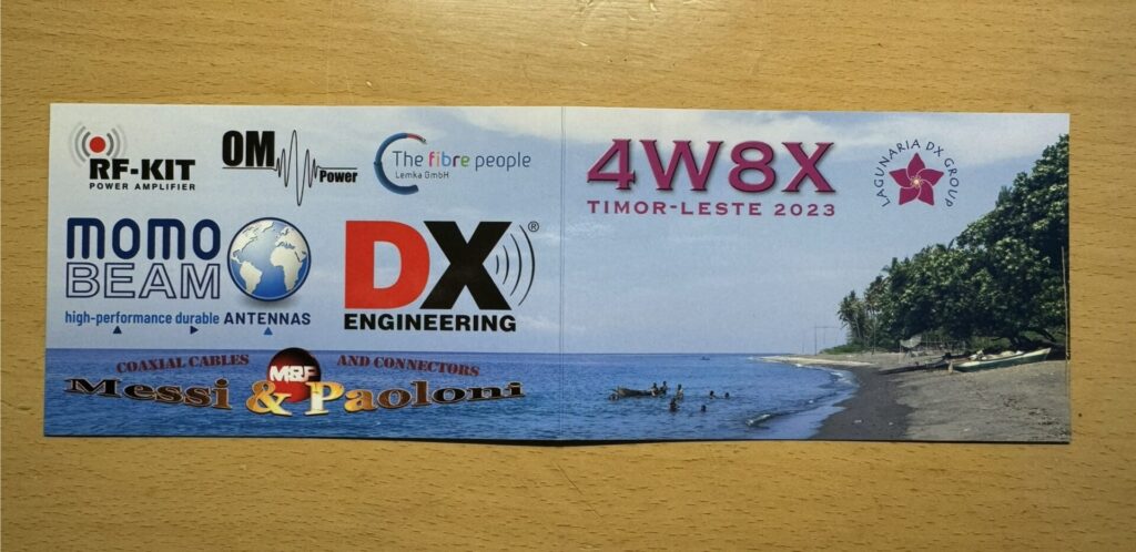 [QSL] 忘れていた4W8XのQSLが到着｜きょうも無線日和