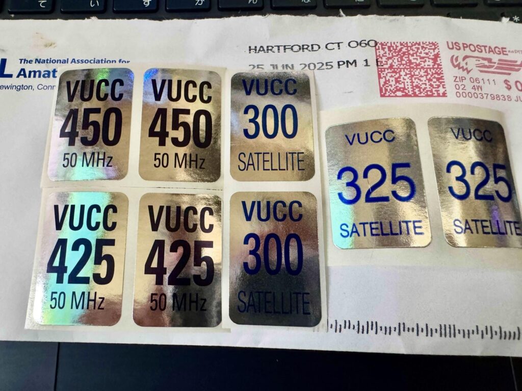 [DIARY] VUCCのエンドースメントが届きました｜きょうも無線日和